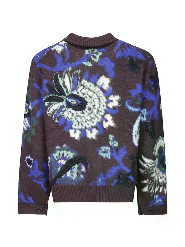 Sacai Floral-jacquard Embroidered Jacket
