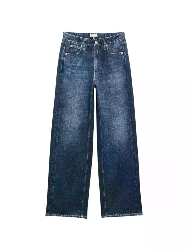 Rag & Bone Miramar Denim-effect Trousers - Blue