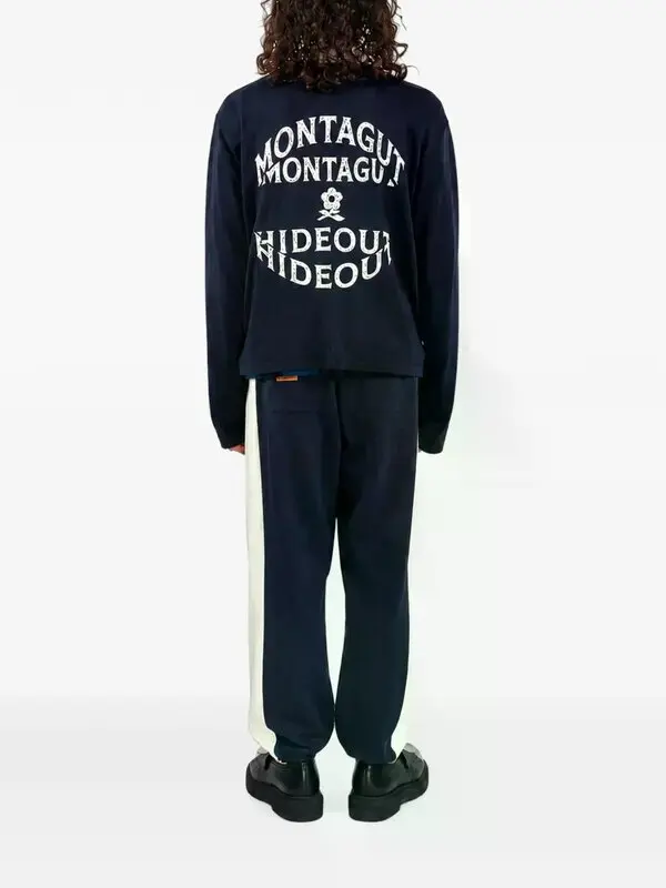 MAISON HIDEOUT Logo-print Button-up Cardigan