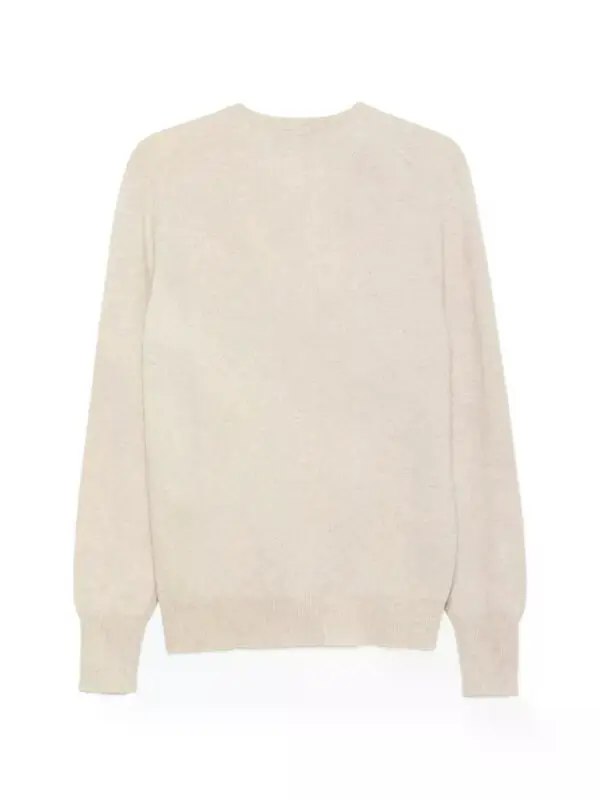 Eric Bompard V-neck Cashmere Sweater - Neutrals
