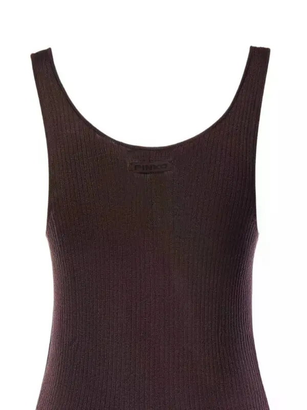 Pinko Ribbed-knit Wool Top