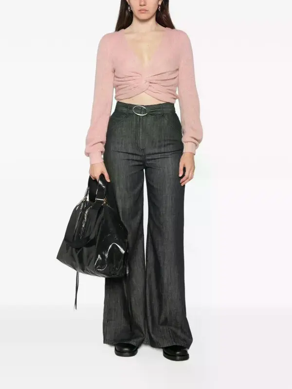 TWINSET Twist-detail Cropped Jumper