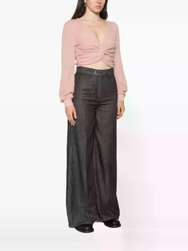 TWINSET Twist-detail Cropped Jumper