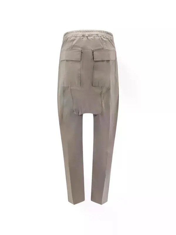 Rick Owens Cotton Trousers With Drawstring Waist