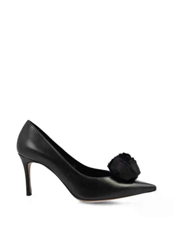 MADISON MAISON Floral Appliqué Pointed-toe Pumps