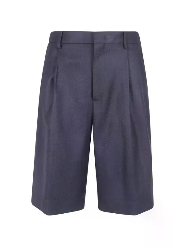 Tagliatore Pleated Wool Shorts