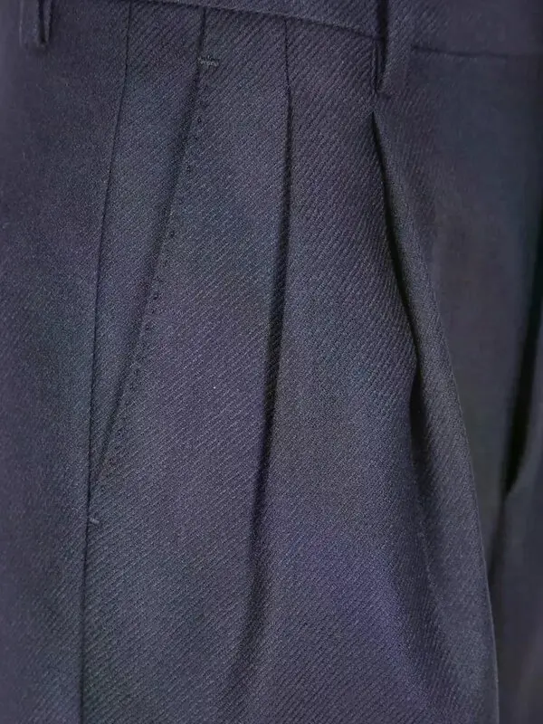Tagliatore Pleated Wool Shorts