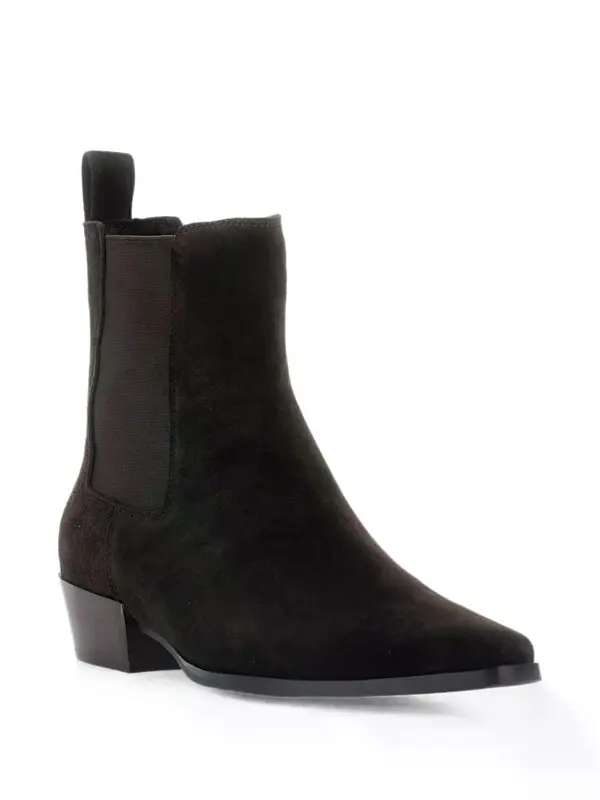 STRATEGIA SHOES Nina Suede Pointed-toe Ankle Boots