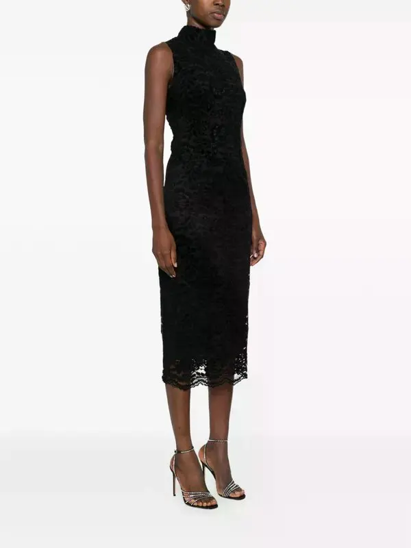 TWINSET Lace Sleeveless Midi Dress