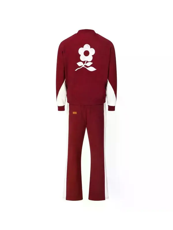 MAISON HIDEOUT Flower-patch Zip-up Track Suit