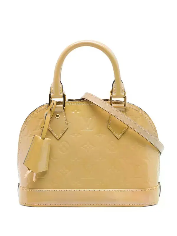 LOUIS VUITTON 2015 Monogram Vernis Alma Bb Satchel