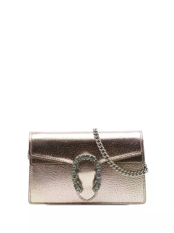 Gucci 2016-2026 Mini Metallic Calfskin Dionysus Crossbody Bag - Pink
