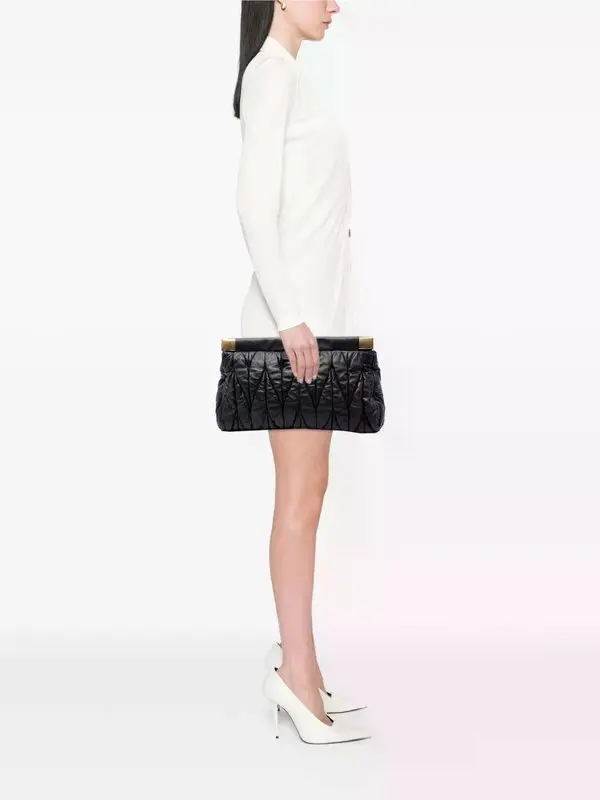 Miu Miu 2010-2026 Matelasse Nappa Frame Clutch Bag