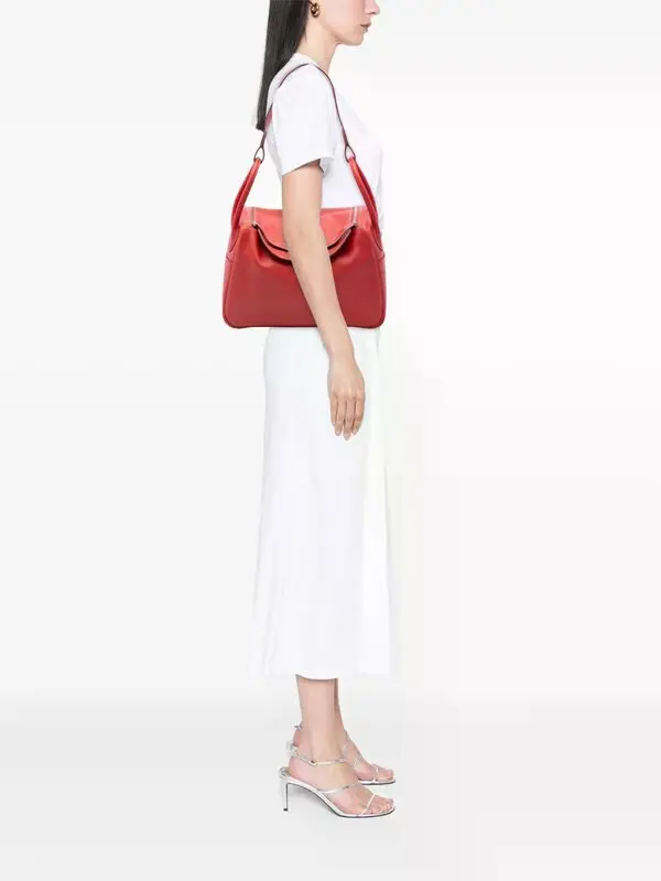 Hermès 2012 Swift Lindy 34 Satchel - Red