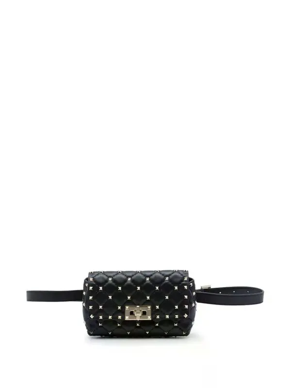 Valentino Garavani 2000-2017 Lambskin Rockstud Spike Belt Bag