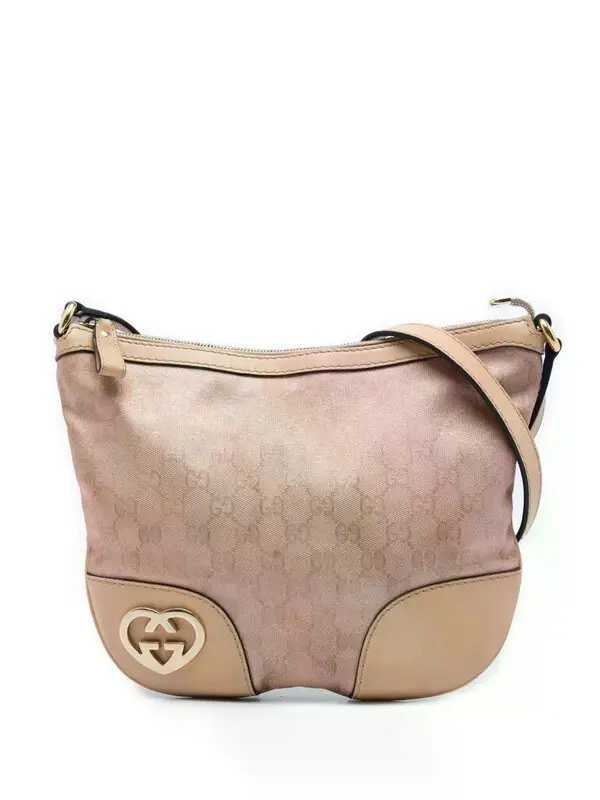 Gucci 2016-2026 Gg Canvas Lovely Crossbody Bag - Pink