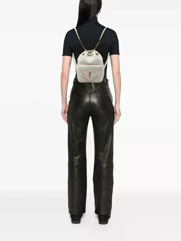Saint Laurent 2021 Chevron Tweed Monogram Joe Backpack