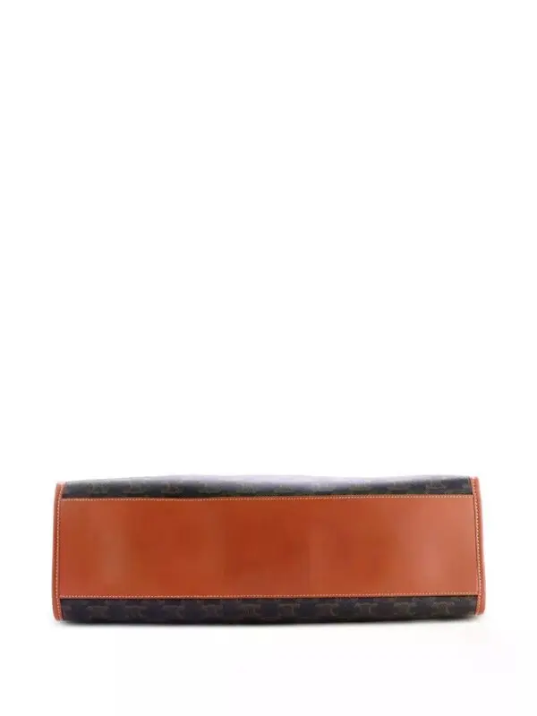 Celine Horizontal Cabas Triomphe Coated Canvas Tote Bag