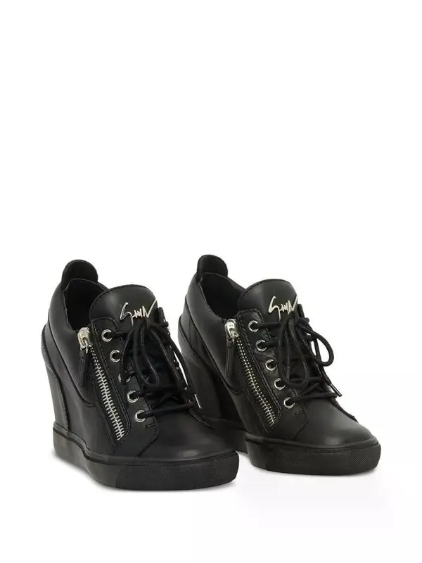 GIUSEPPE ZANOTTI Wedge-heel Zip-detail Sneakers