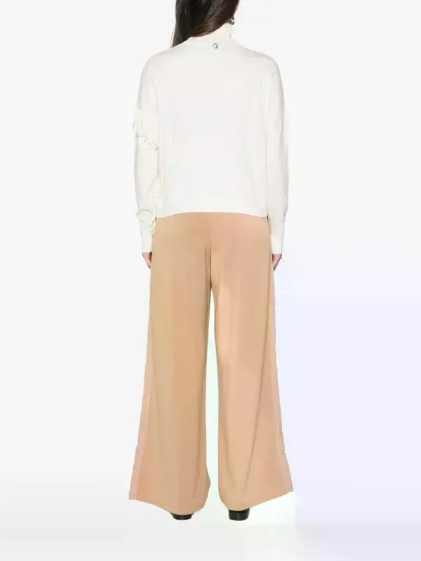 TWINSET Fringe-detail Roll-neck Sweater