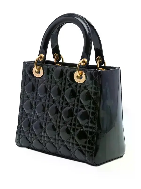 Dior 2012 Medium Patent Cannage Lady Satchel