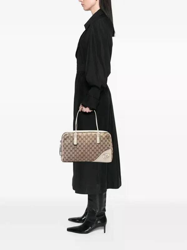 Gucci 2016-2026 Gg Canvas New Britt Shoulder Bag - Neutrals