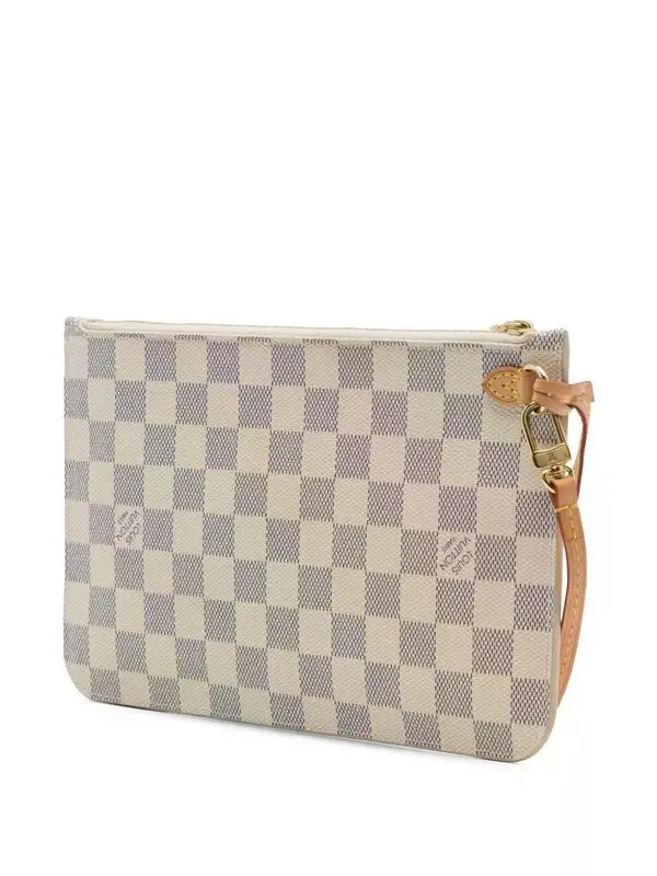 LOUIS VUITTON 2018 Damier Azur Neverfull Mm Pouch