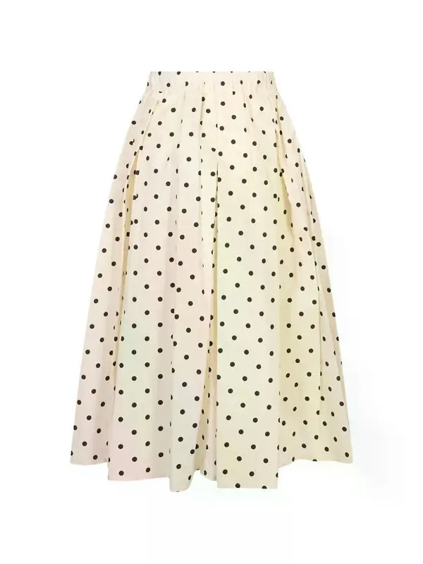 MSGM Polka-dot Pleated Skirt