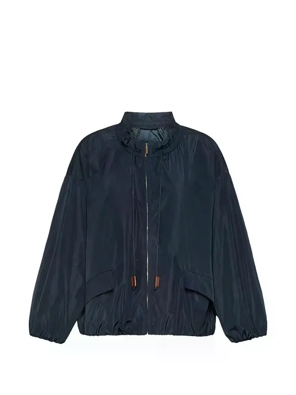 Max Mara Drawstring-neck Elasticated-hem Jacket