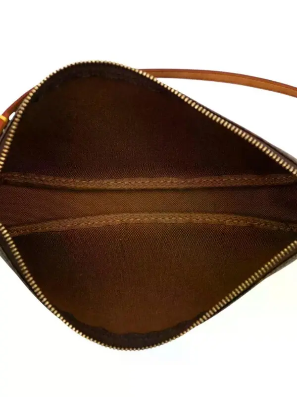 LOUIS VUITTON 2001 Monogram Pochette Accessoires Shoulder Bag - Brown