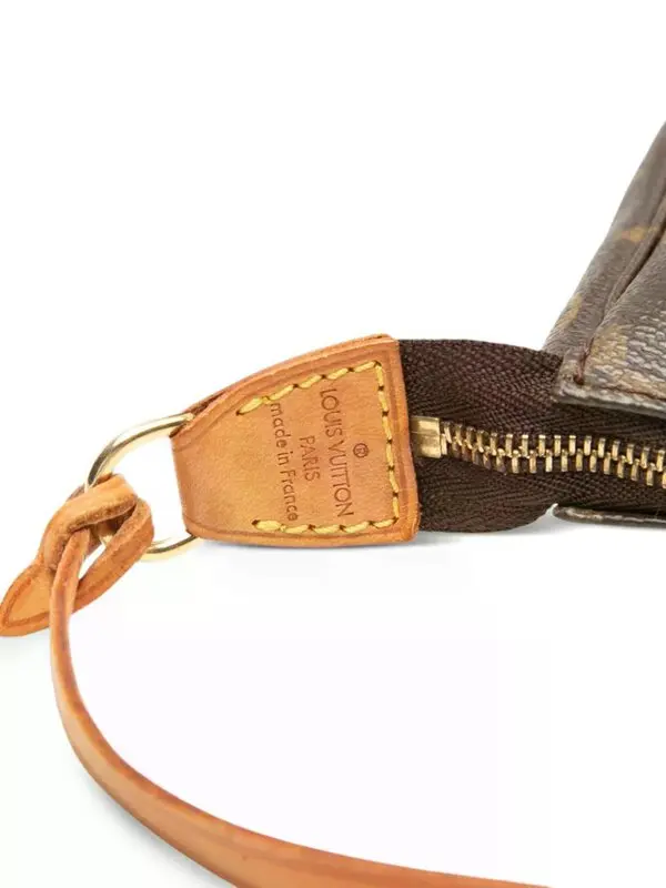 LOUIS VUITTON 2002 Monogram Pochette Accessoires Shoulder Bag - Brown