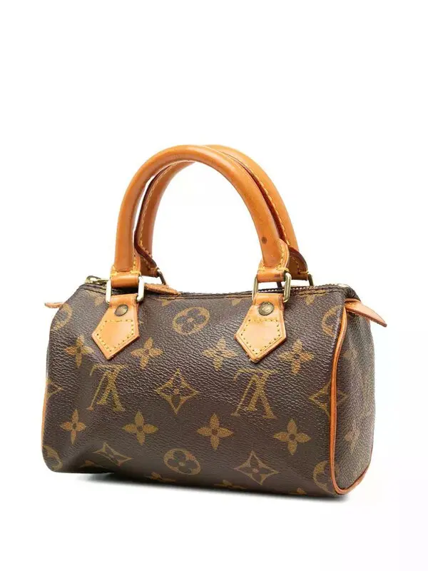 LOUIS VUITTON Monogram Mini Speedy Hl Satchel