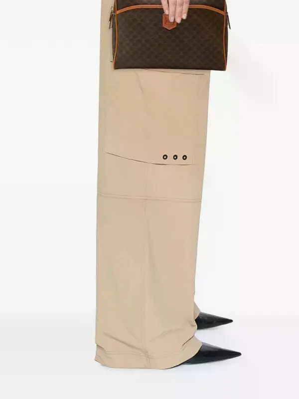Celine 1996 Macadam Coated Canvas Clutch Bag