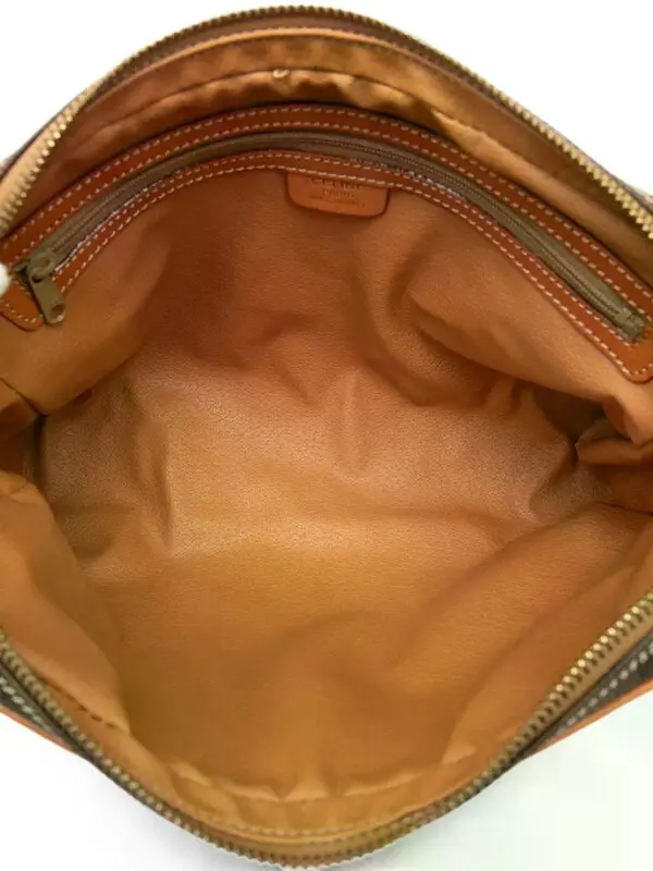 Celine 1996 Macadam Coated Canvas Clutch Bag