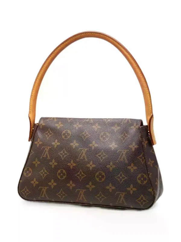 LOUIS VUITTON 2003 Monogram Mini Looping Shoulder Bag - Brown