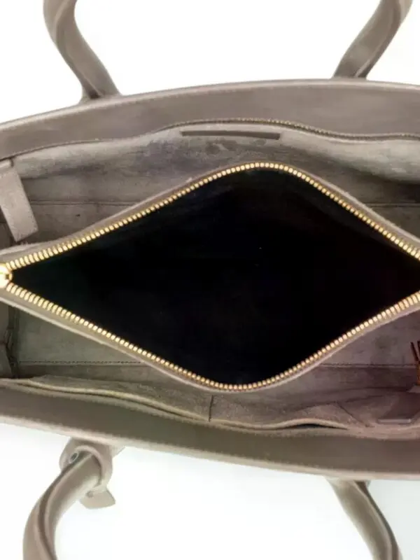 Saint Laurent 2014 Small Leather Sac De Jour Satchel