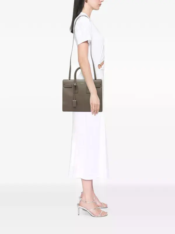 Saint Laurent Sac De Jour Satchel - Brown