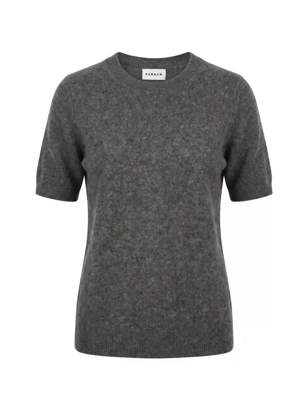 P.a.r.o.s.h Short-sleeve Knit Sweater - Grey