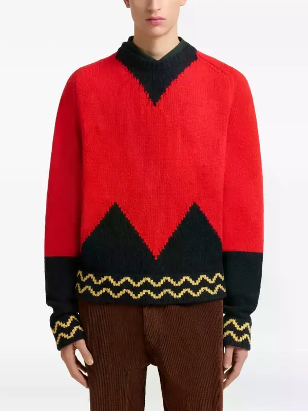 Marni Geometric-intarsia Sweater