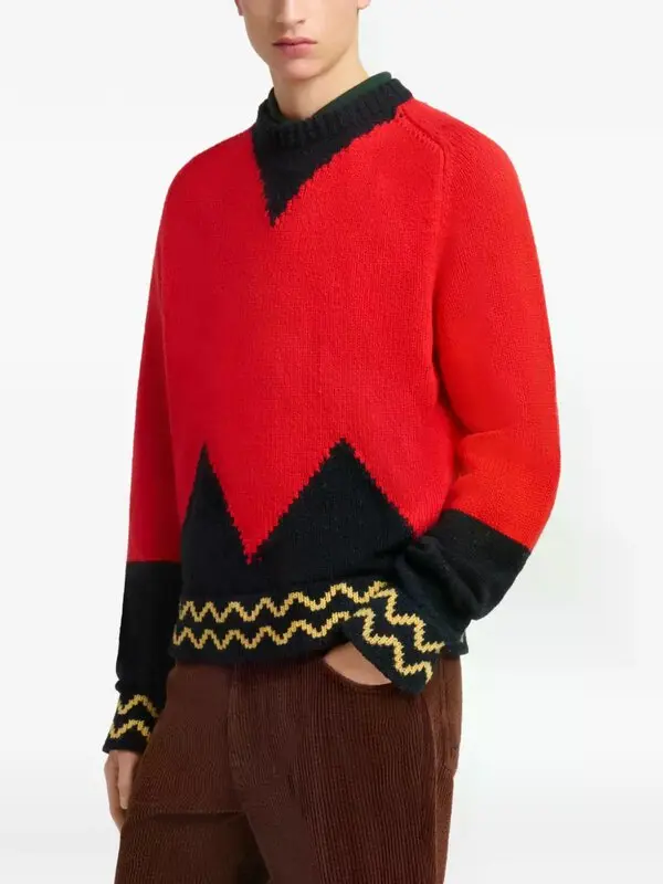 Marni Geometric-intarsia Sweater