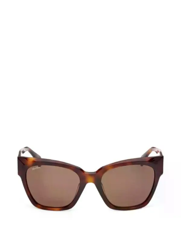 Max Mara Tortoiseshell-effect Cat-eye Sunglasses