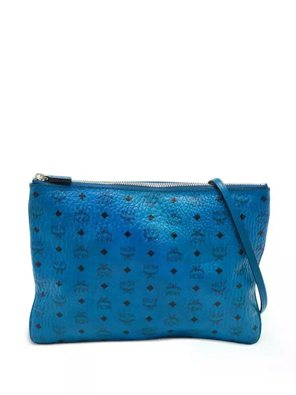 Mcm Visetos Crossbody Bag - Blue