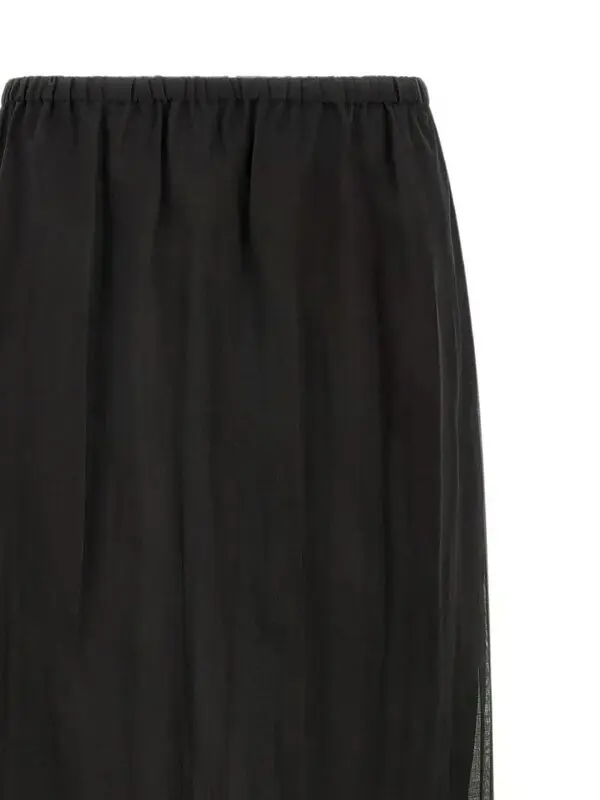 TELA Ophelia Fringed Layered Midi Skirt