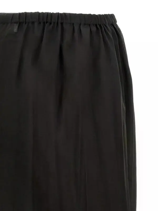 TELA Ophelia Fringed Layered Midi Skirt