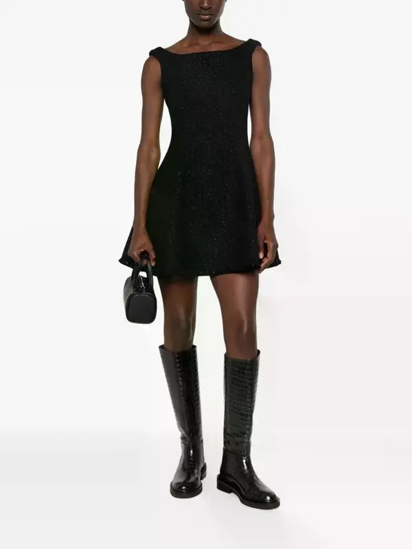 Maje Frayed-hem Mini Dress