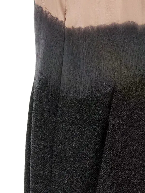 TELA Color-block Brushed-effect Mini Dress