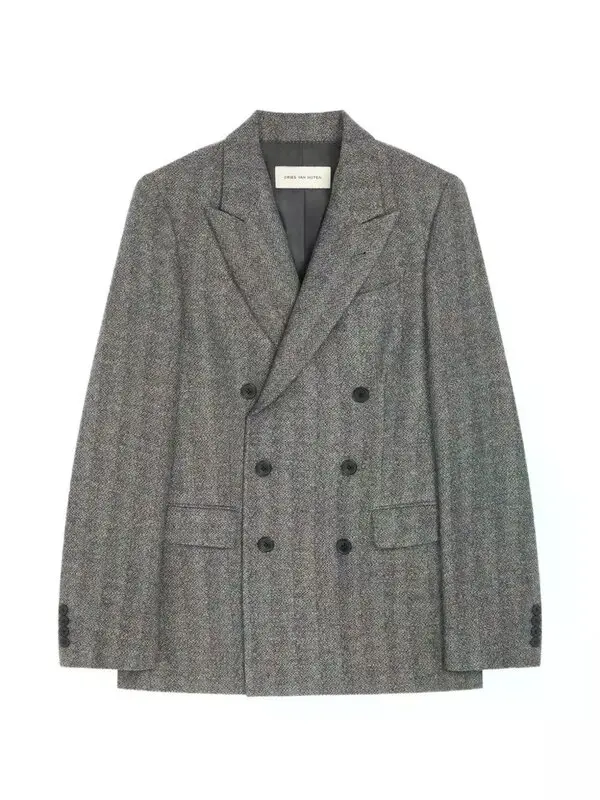 Dries Van Noten Double-breasted Wool Blazer