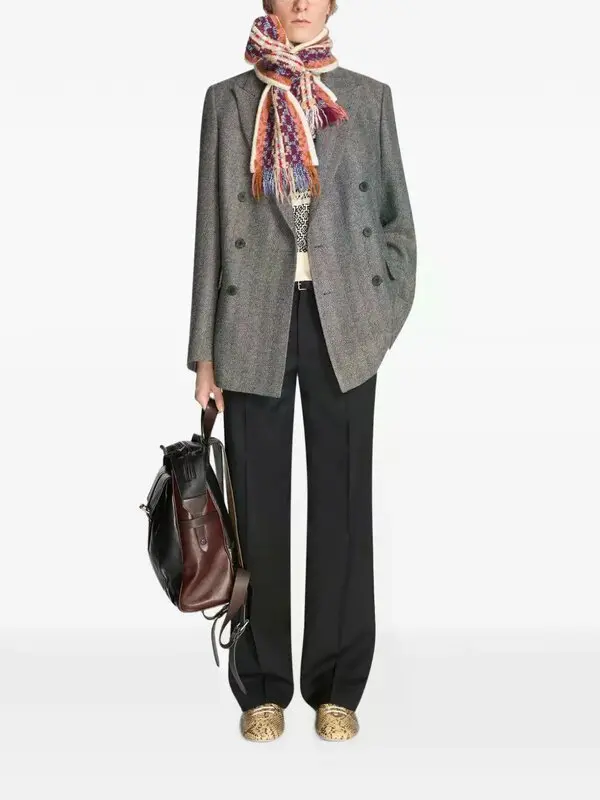 Dries Van Noten Double-breasted Wool Blazer