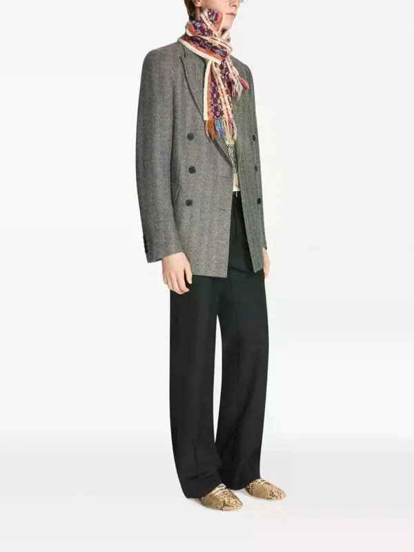 Dries Van Noten Double-breasted Wool Blazer