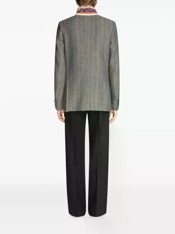 Dries Van Noten Double-breasted Wool Blazer